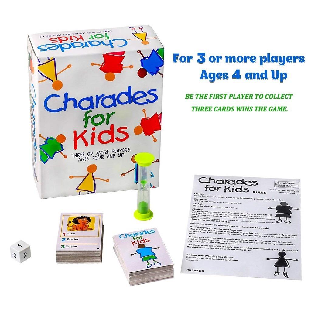 Charades for Kids – Family Kids Interactive & Education Card Games ...