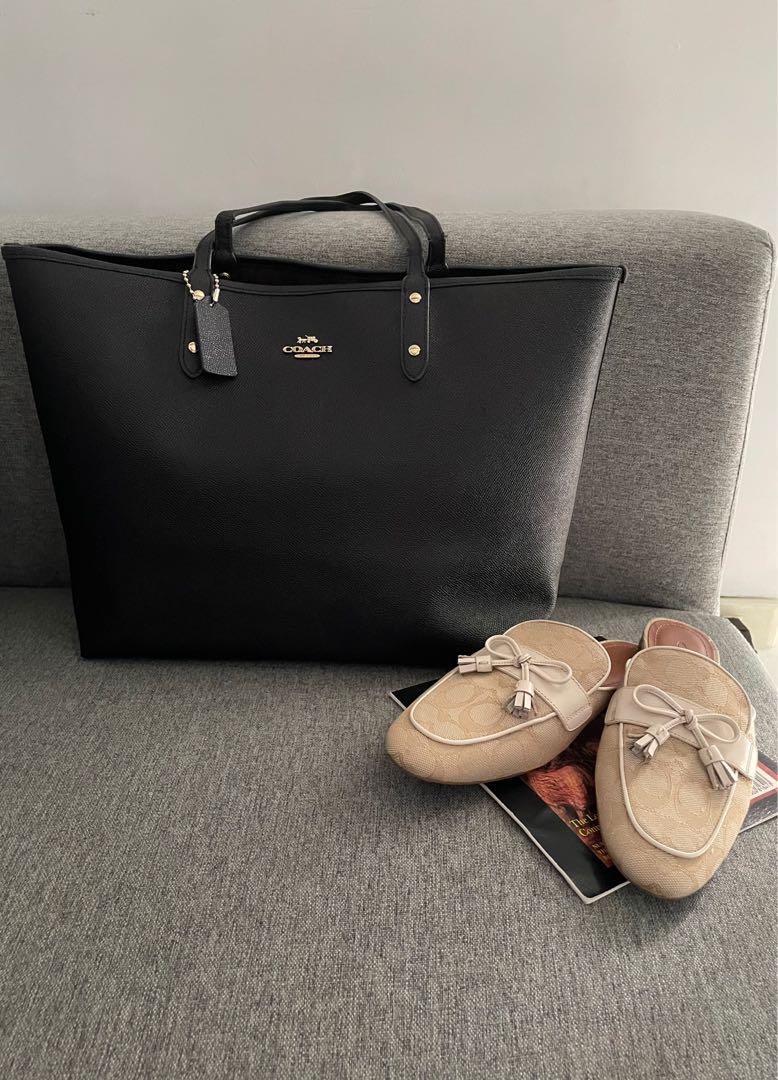 Coach Stassi Slides Signature Jacquard Light Khaki/chalk (with free ...