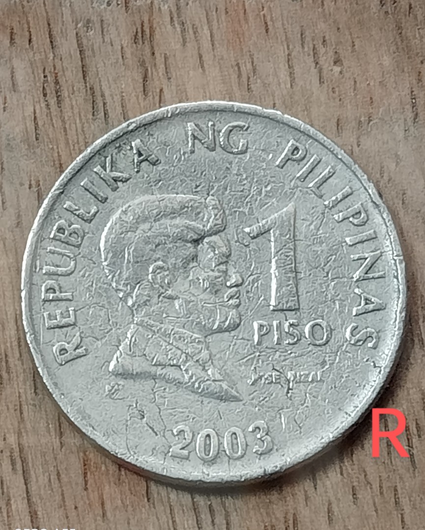 coin error. BSP 1piso year 2003 none magnetic., Hobbies & Toys ...