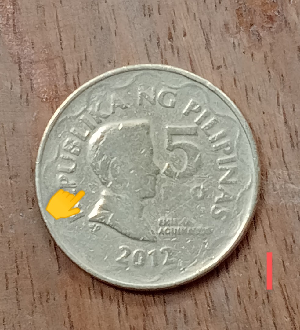 coin error, BSP 5piso year 2012 die III, Hobbies & Toys, Memorabilia ...