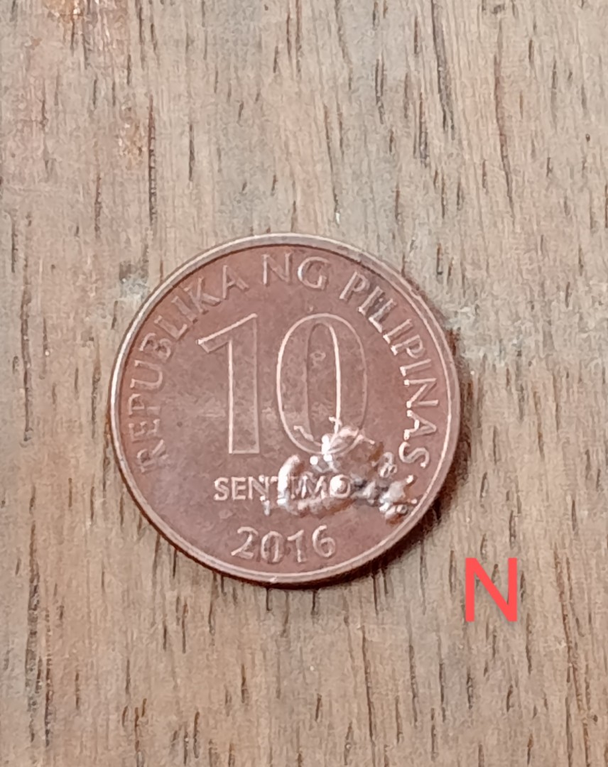 coin error.bsp 10sentimo year 2016, Hobbies & Toys, Memorabilia & Collectibles, Currency on ...