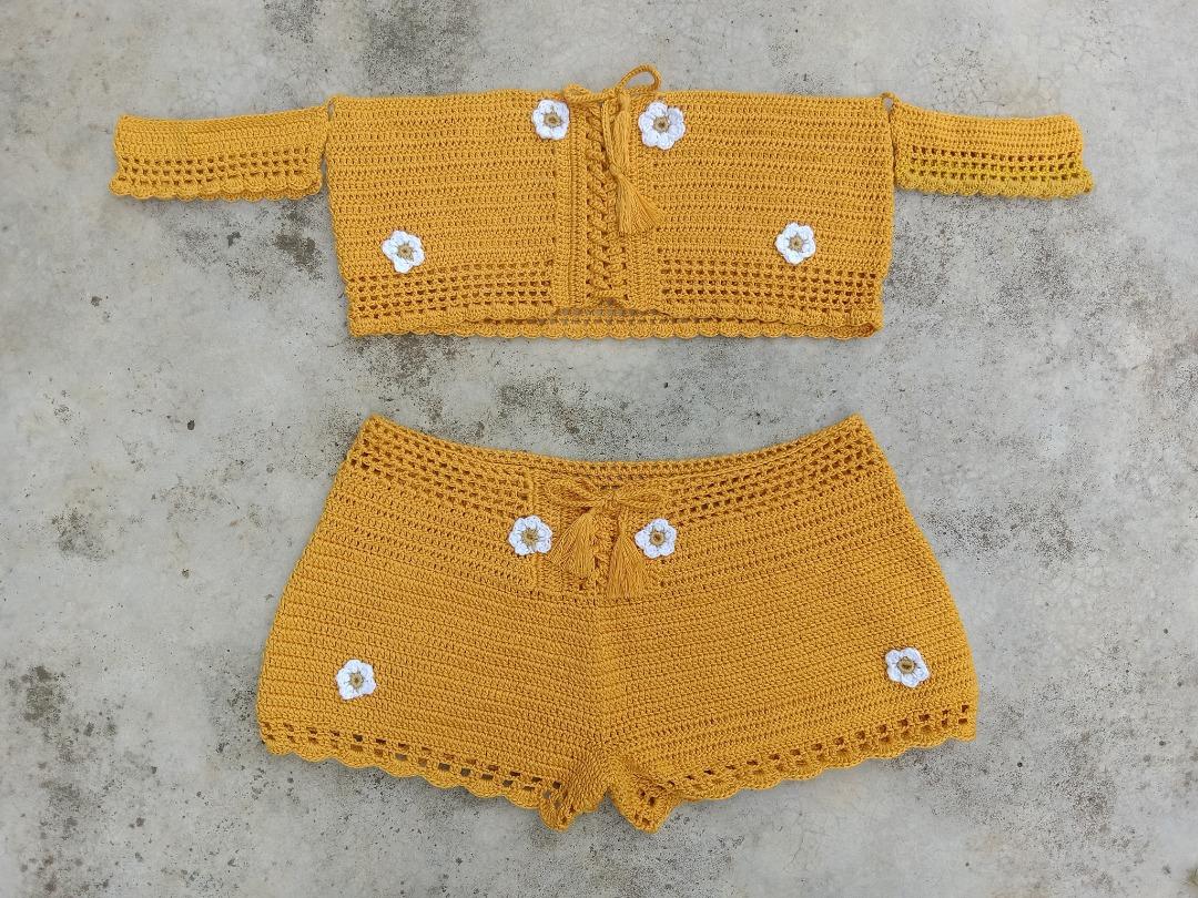 Coordinates Sets Terno Crochet Customize Bag, Women's Fashion, Dresses ...