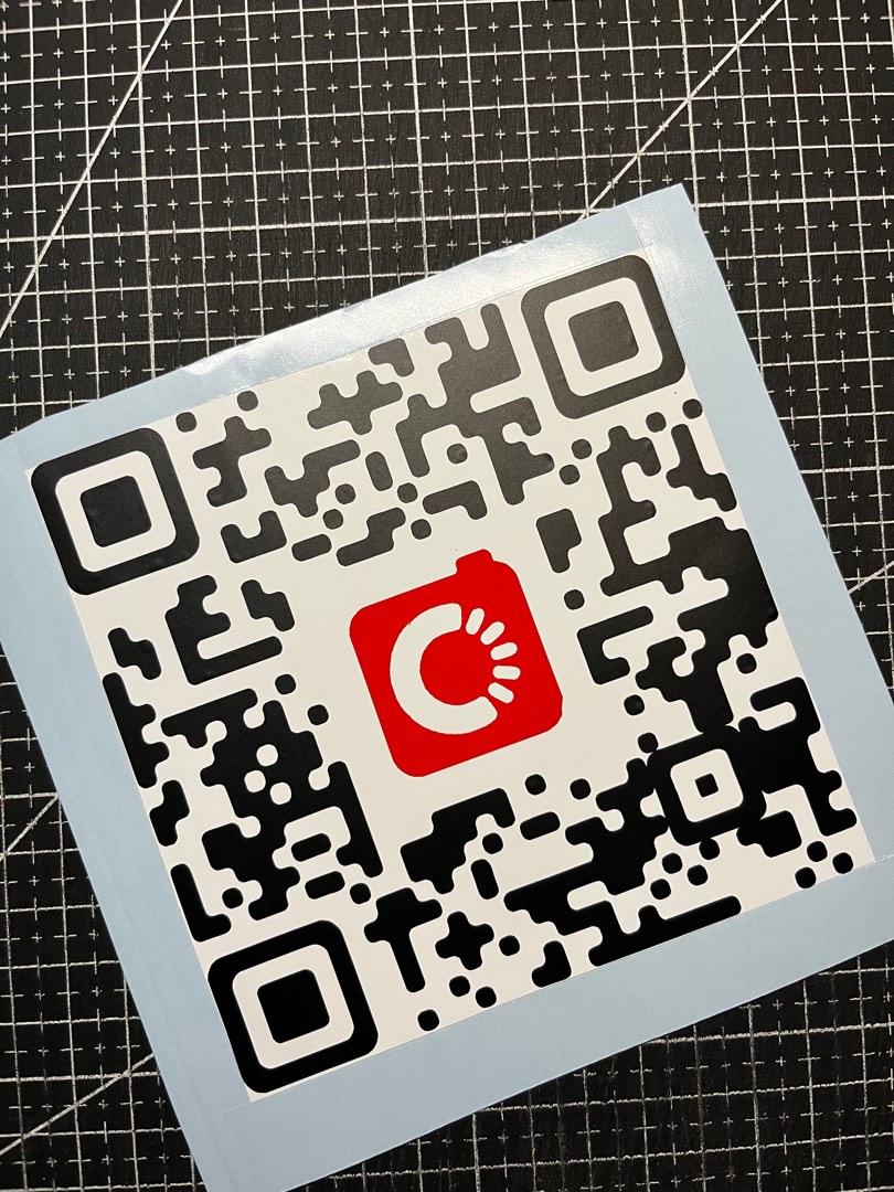 Custom QR Code Car Stickers in Die-Cut Vinyl Decal Sticker Waterproof ...