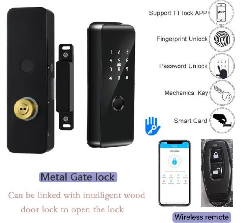 Digital lock for metal gate & main door with installation $600 (Bundle ...