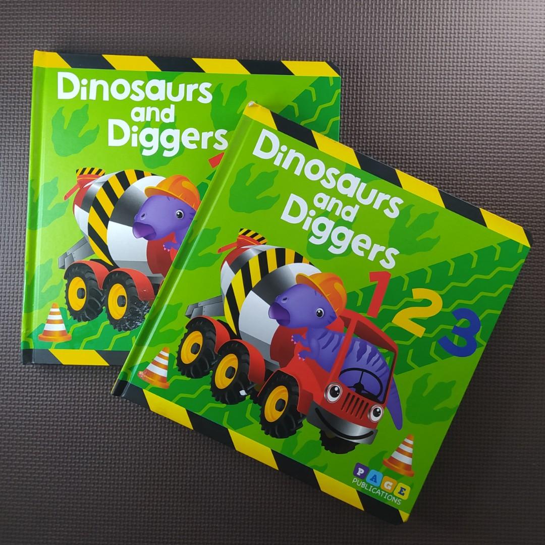 Dinosaurs and Diggers 123, Hobbies & Toys, Books & Magazines, Children ...