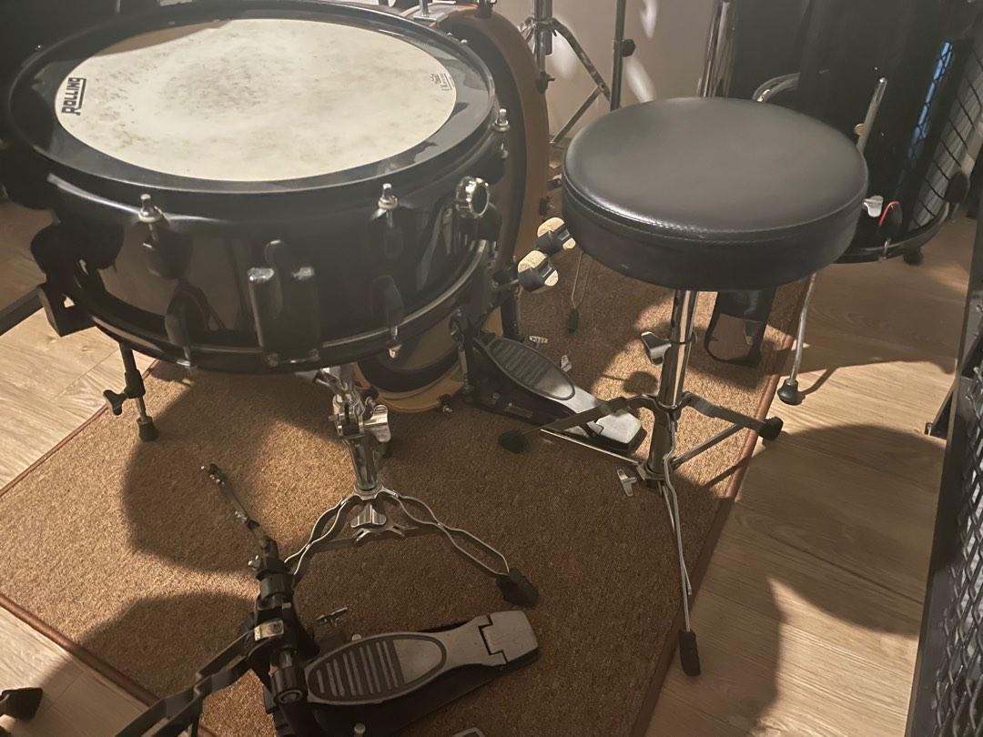 Drum Akustik Rolling Nexus Series + Cymbal, Musik & Media, Alat di ...