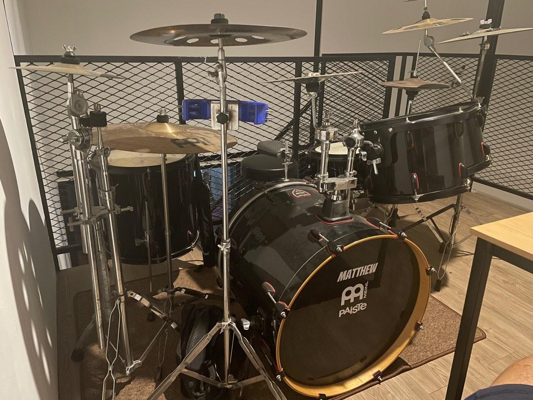 Drum Akustik Rolling Nexus Series + Cymbal, Musik & Media, Alat di ...