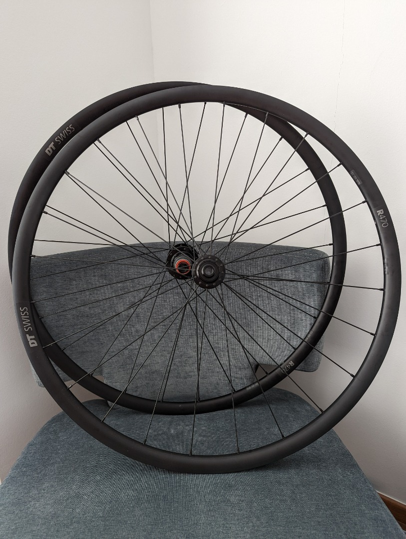 DT Swiss R470 Wheels, Sports Equipment, Bicycles & Parts, Parts ...