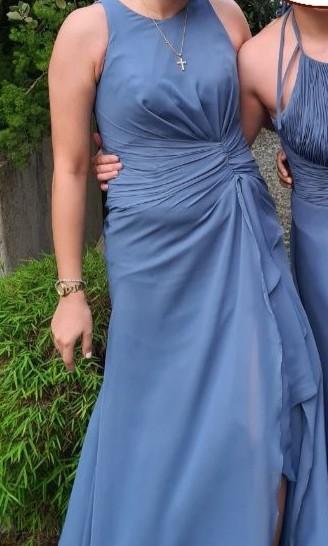 Dusty Blue Gown, Women's Fashion, Dresses & Sets, Evening dresses ...