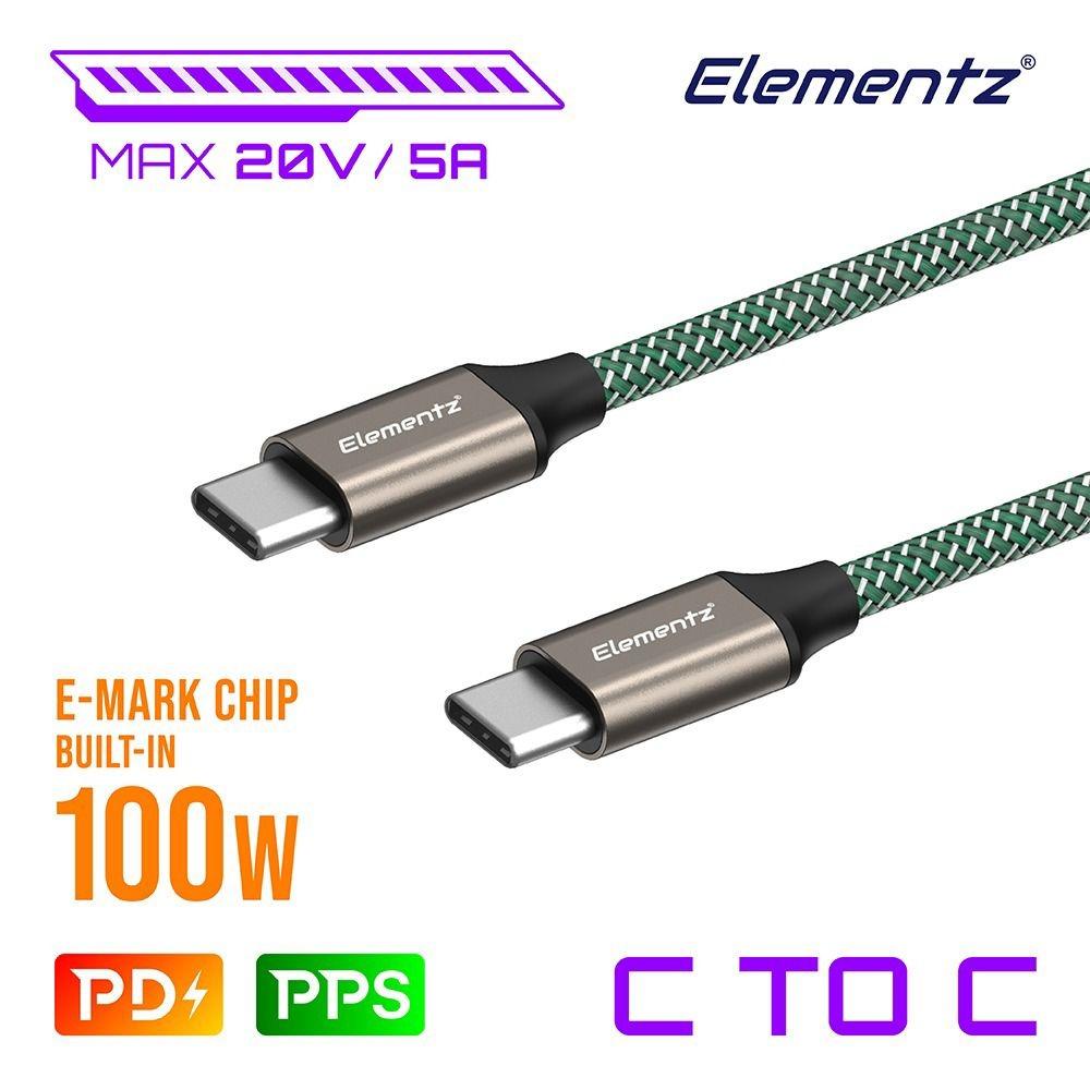 Elementz Model: NCC Series USB-C to C PD100W Cable, 預購 - Carousell