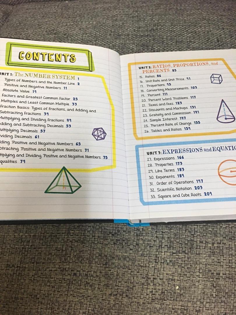 Everything you need to ace MATH in one big fat notebook, Hobbies & Toys ...