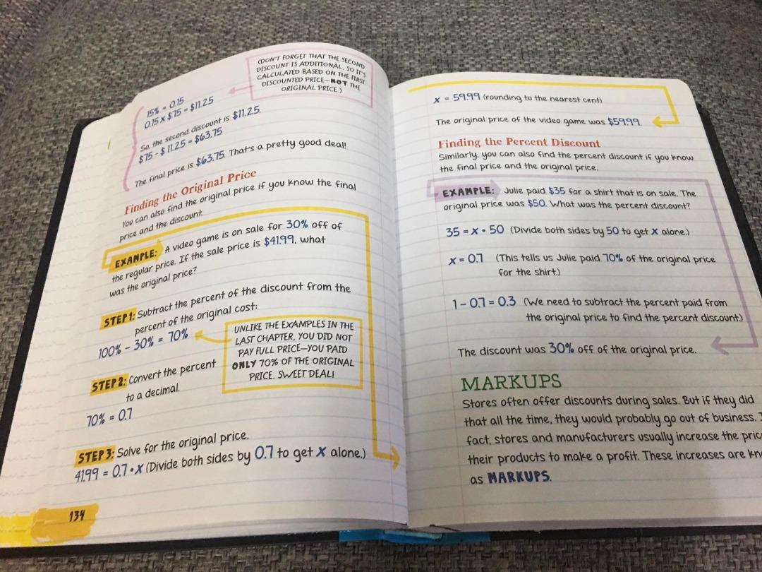 Everything you need to ace MATH in one big fat notebook, Hobbies & Toys ...