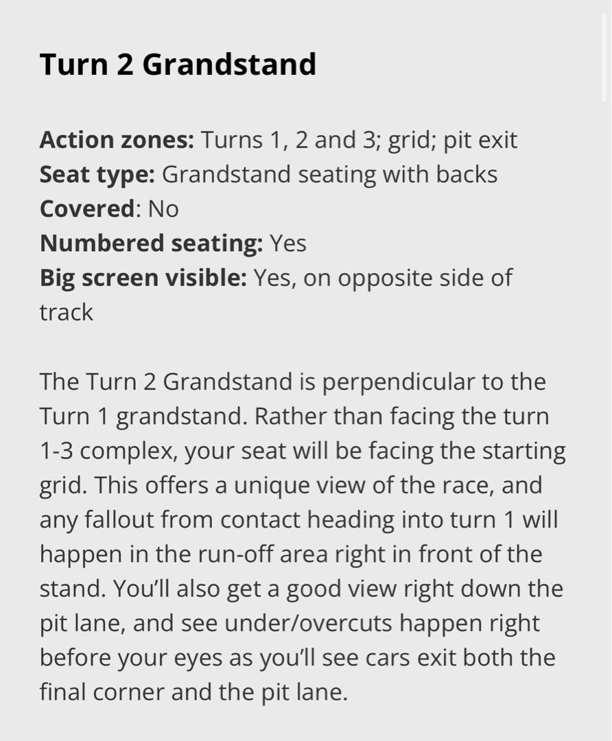 F1 ticket (Friday) - Turn 2 grandstand , Tickets & Vouchers, Event ...