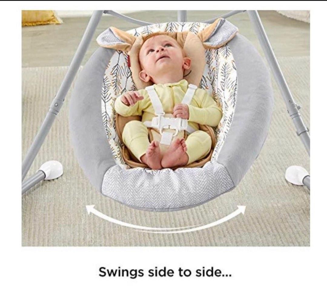Fisher-Price Fawn Meadows Deluxe Cradle 'n Swing, dual motion baby ...