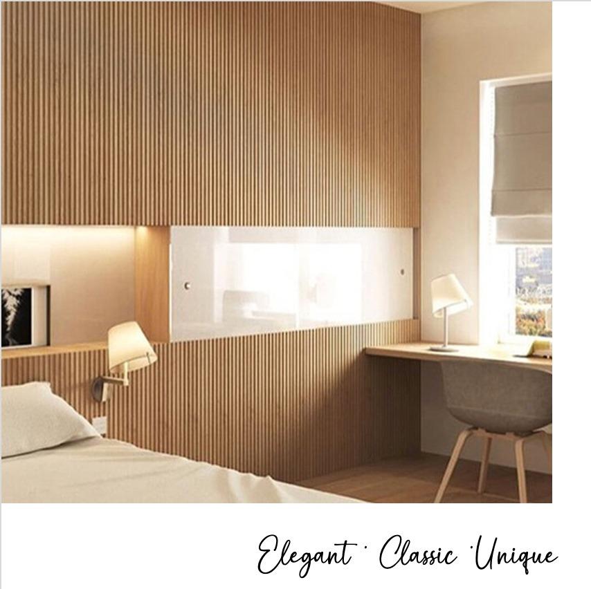 Fluted Wall Panel Decoration with Artificial Moss Wall Art/Artificial ...