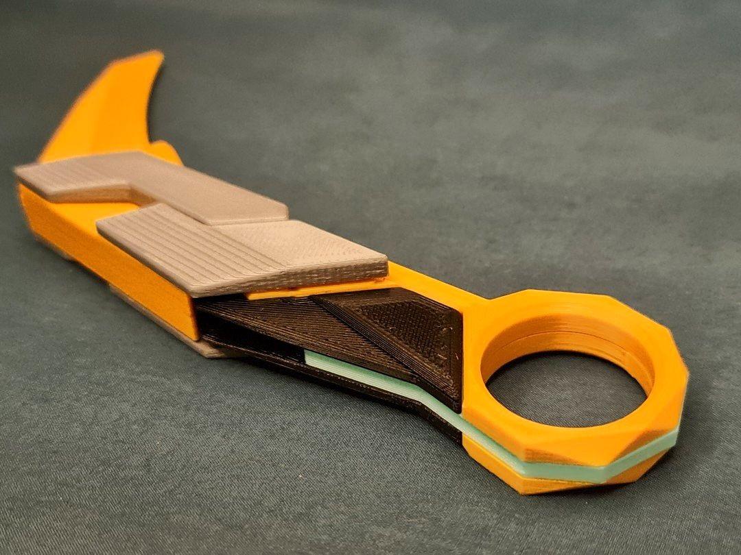Foldable Valorant Karambit Prime 2.0, Hobbies & Toys, Toys & Games on ...