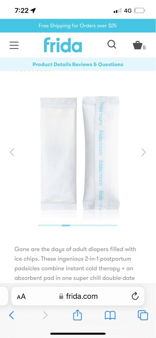 Frida Mom Perineal Instant Ice Pads, Babies & Kids, Maternity Care on ...