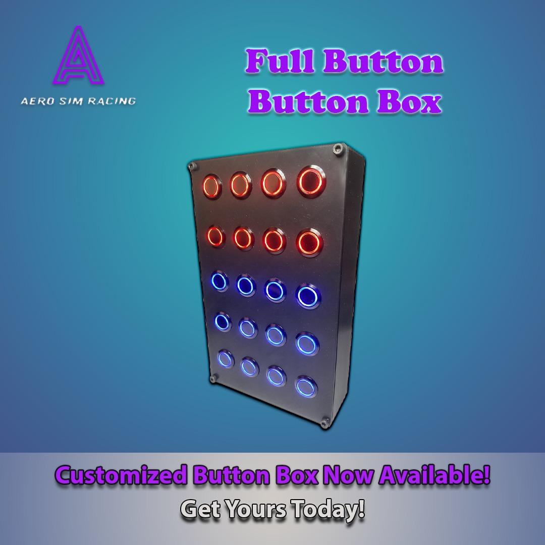 Full Button Sim Racing Button Box / Flight Simulator / Racing Simulator ...