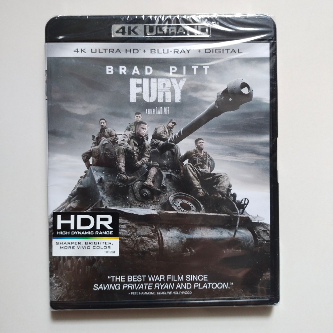 Fury 4K UHD + Blu-ray, Hobbies & Toys, Music & Media, CDs & DVDs on ...
