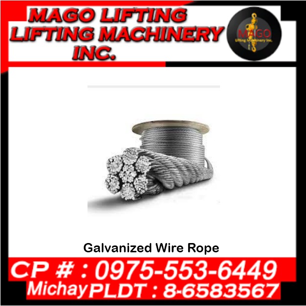 Galvanized Wire Rope 6x37+iwr 16mm, Commercial & Industrial ...
