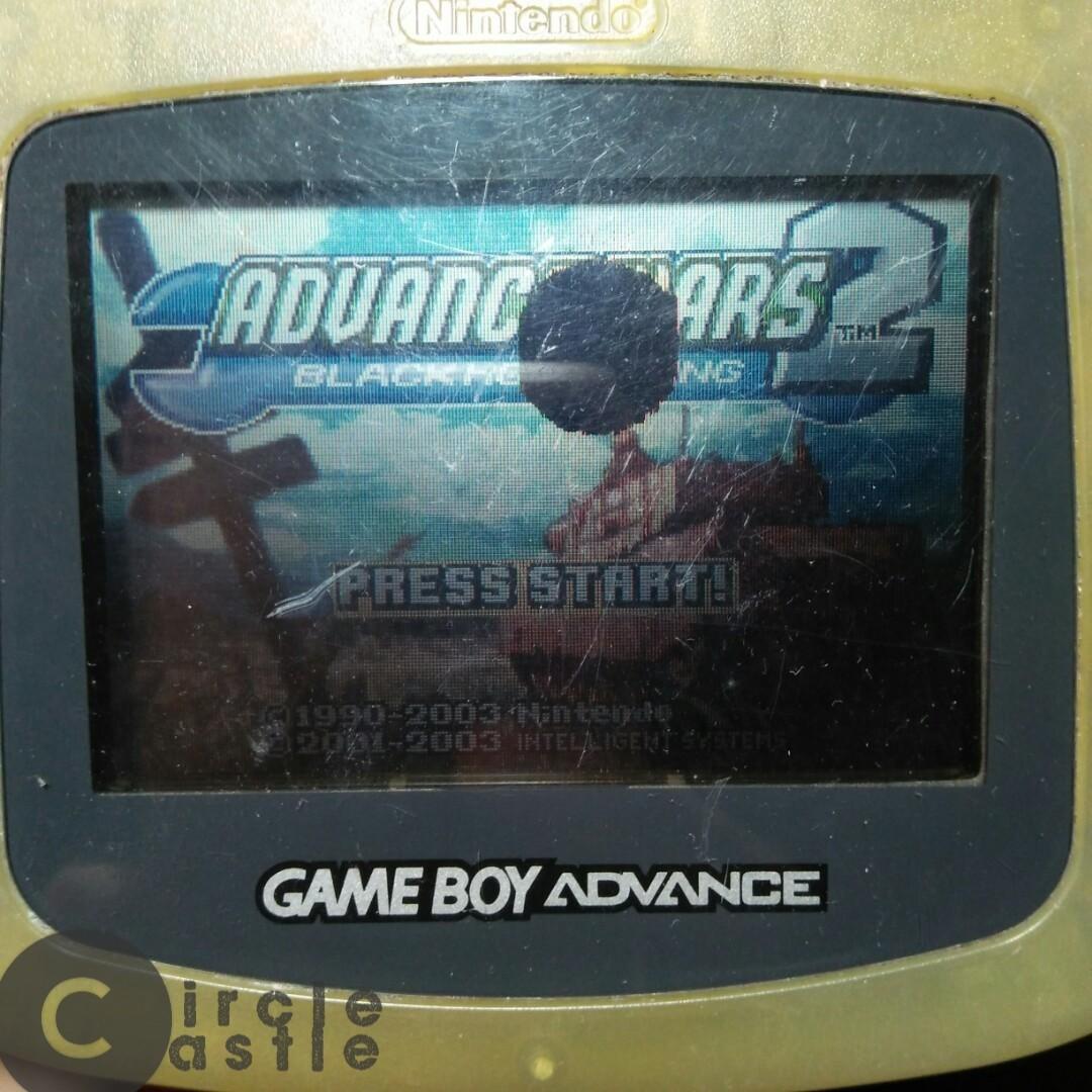 Gameboy Advance AGB-001 Glacier White comes with Advance Wars 2: Black Hole Rising, Video Gaming ...