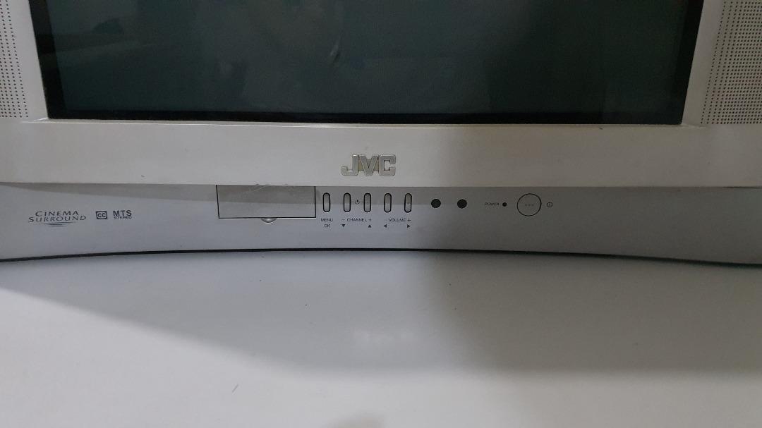 Garage Sale Series --- JVC TV - CRT (cathode-ray tube) - large TV with ...
