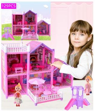 Girls Princess Dollhouse Three Floors Big Dream House Simulation ...