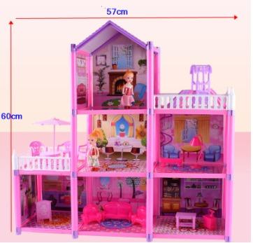 Girls Princess Dollhouse Three Floors Big Dream House Simulation ...