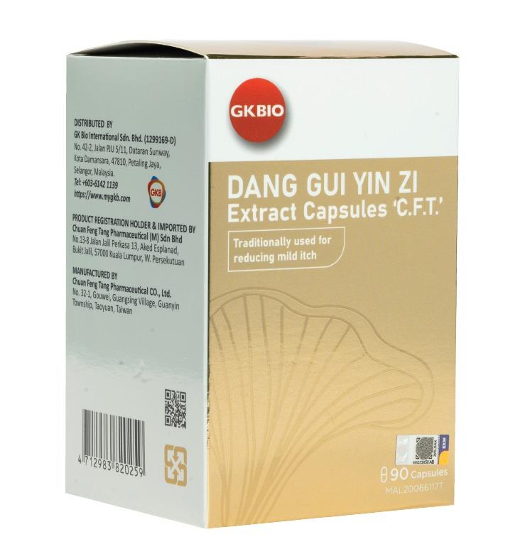 GK Bio Dang Gui Yin Zi Extract Capsule C.F.T, Health & Nutrition ...