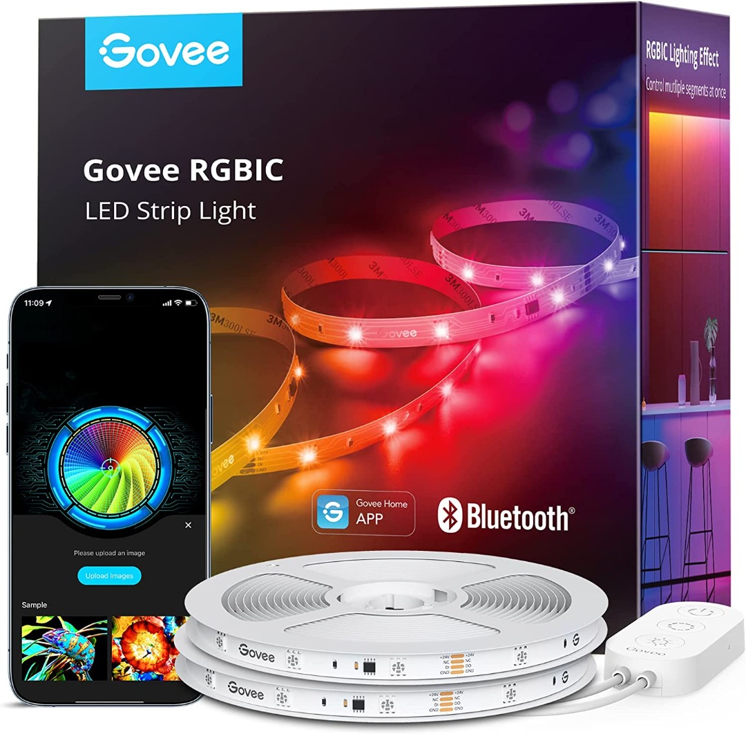 Govee RGBIC Alexa LED Strip Light 20 Meters Smart WiFi LED Lights ...