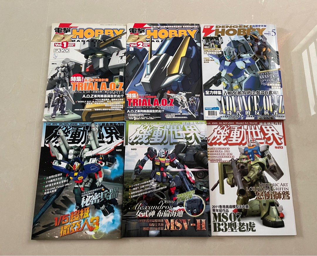 Gundam Model Kits Magazines (Chinese), Hobbies & Toys, Books ...