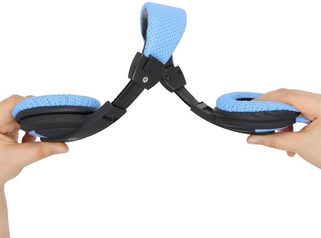 H3043 VCOM Wired Over Ear Headset 150g Super Light, 1.8M Cord Surround ...