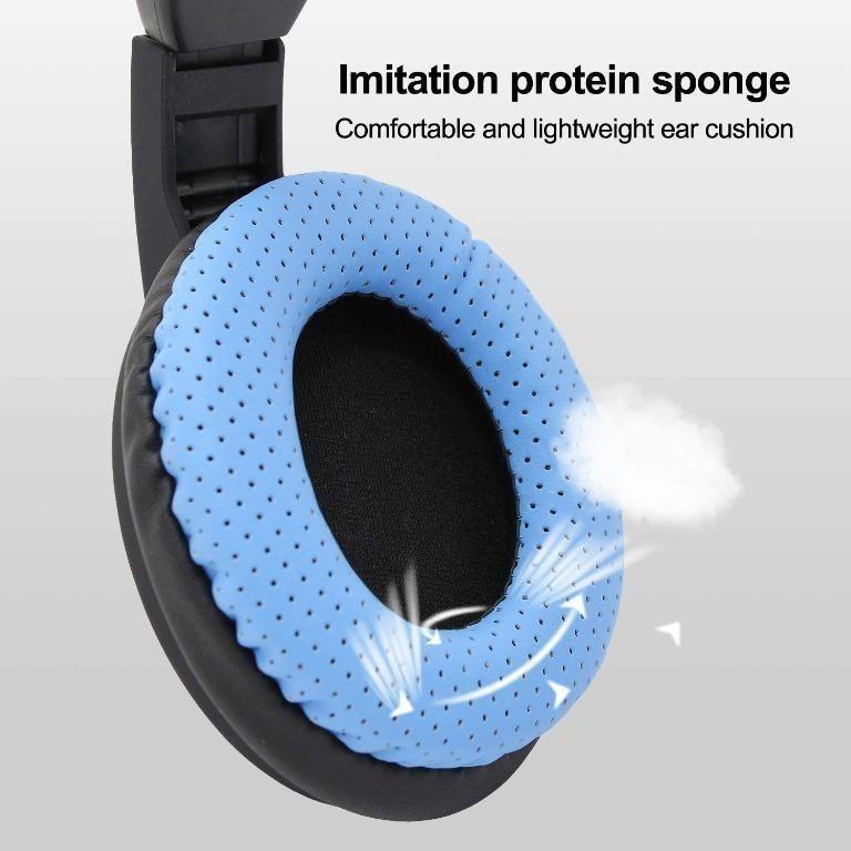 H3043 VCOM Wired Over Ear Headset 150g Super Light, 1.8M Cord Surround ...