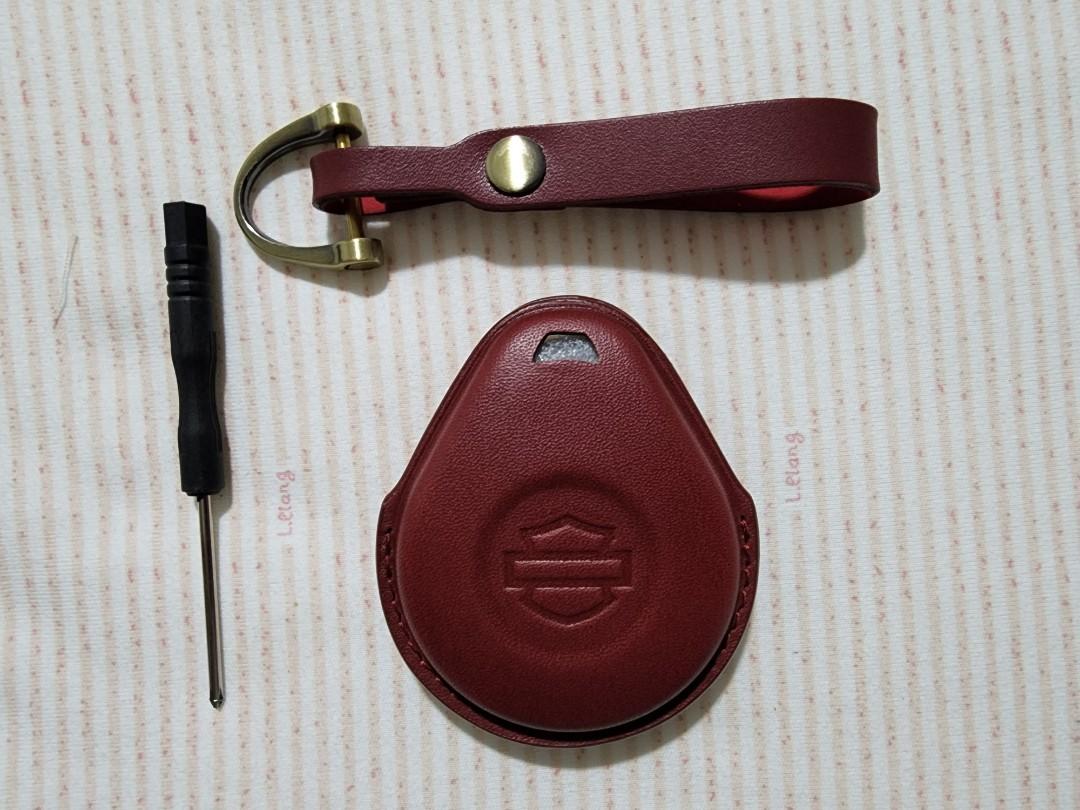 Harley Key Fob Leather Case, Motorcycles, Motorcycle Accessories on ...