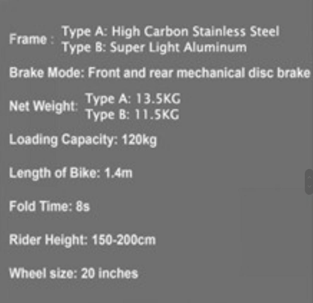 Hasaki HSK-01 foldable bicycle (foldable super light aluminum version ...