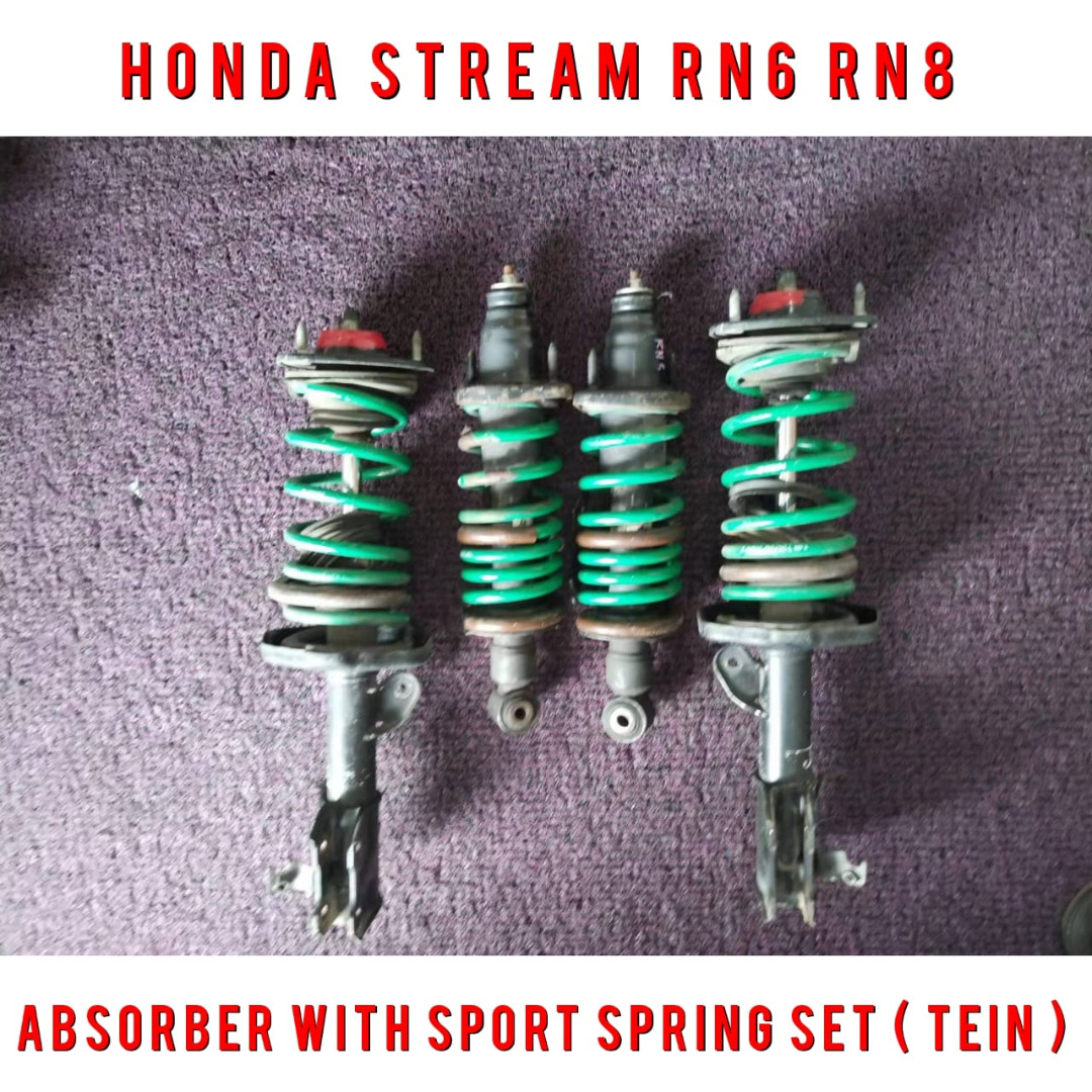 Honda Stream RN6 RN8 Front & Rear Absorber With Sport Spring Set ( TEIN ...