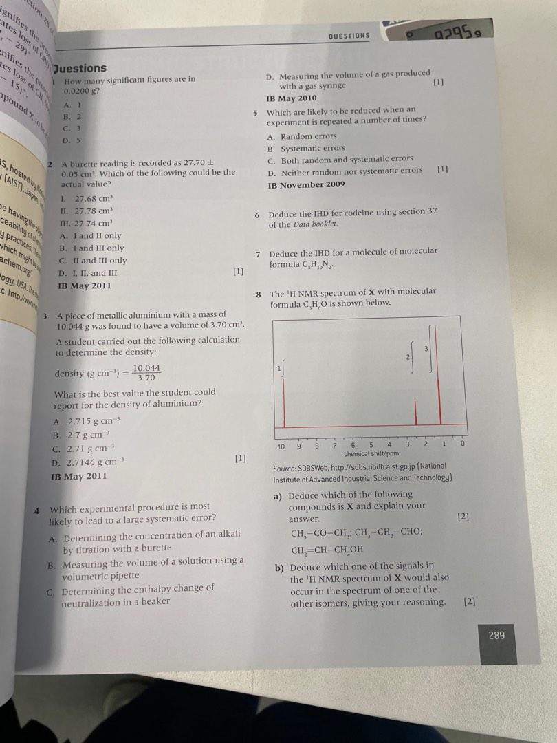 IBDP chemistry textbook Cambridge oxford 2014 edition, Hobbies & Toys ...