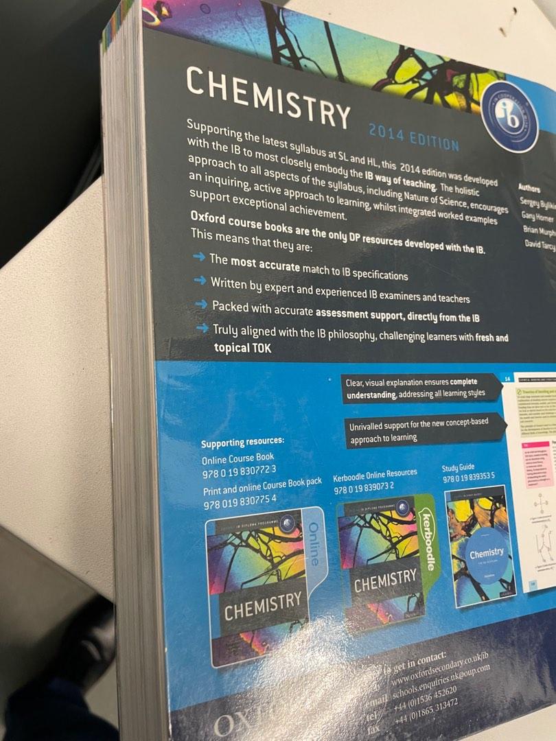 IBDP chemistry textbook Cambridge oxford 2014 edition, Hobbies & Toys ... IBDP chemistry textbook Cambridge oxford 2014 edition, Hobbies & Toys ...