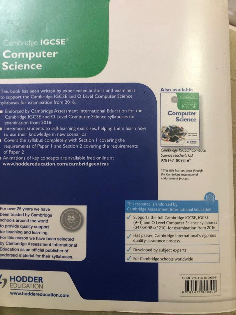 IGCSE Computer Science, Hobbies & Toys, Books & Magazines, Textbooks on ... IGCSE Computer Science, Hobbies & Toys, Books & Magazines, Textbooks on ...