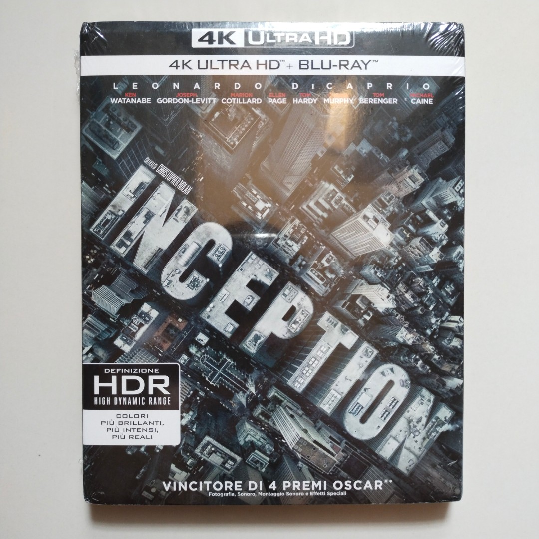 Inception (Christopher Nolan, Leonardo DiCaprio) 4K UHD + Blu-ray ...