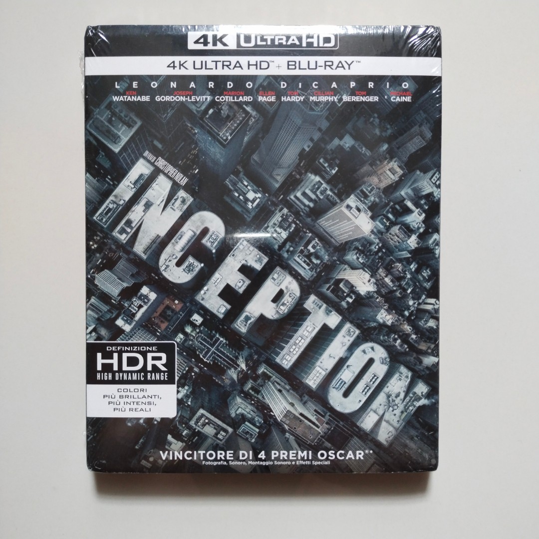 Inception (Christopher Nolan, Leonardo DiCaprio) 4K UHD + Blu-ray ...