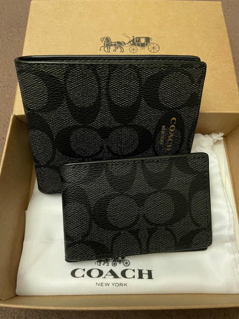 Coach men wallet with cardholder, Men's Fashion, Watches & Accessories ...
