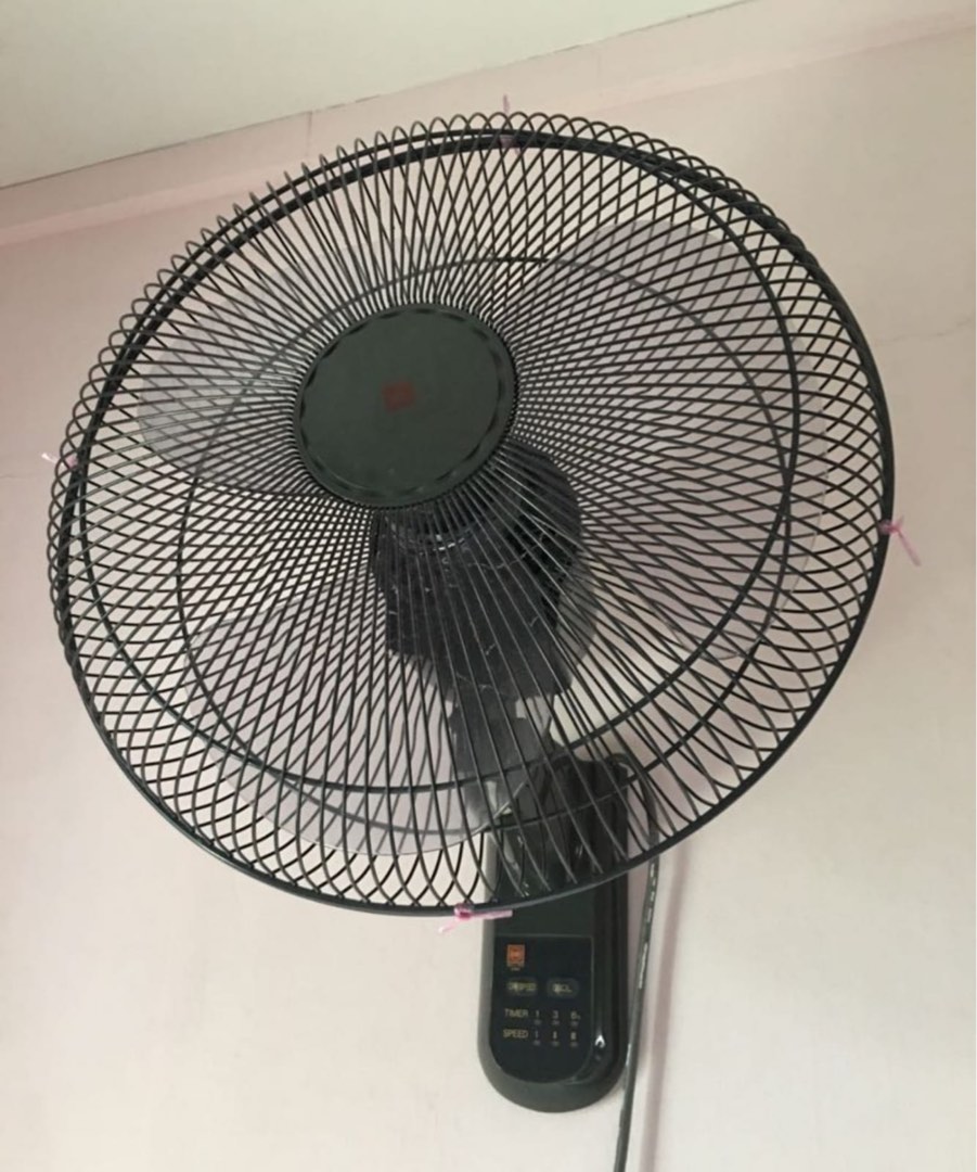 KDK M40MS (GREY) 16IN WALL FAN, Furniture & Home Living, Lighting ...