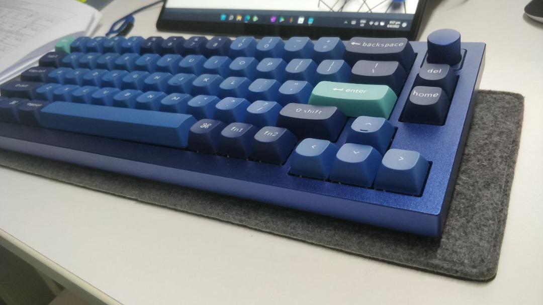 Electric Blue Keychron Q2 with Knob (Force-Break, Tempest, EVA Switch ...