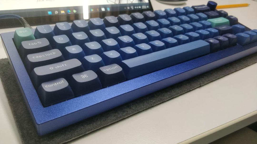 Electric Blue Keychron Q2 with Knob (Force-Break, Tempest, EVA Switch ...