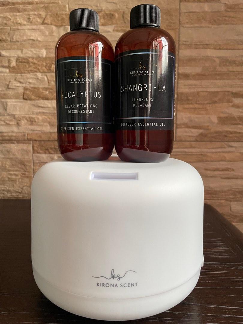 Kirona Scent Diffuser with Eucalyptus & Shangri-lah 250ml oil ...