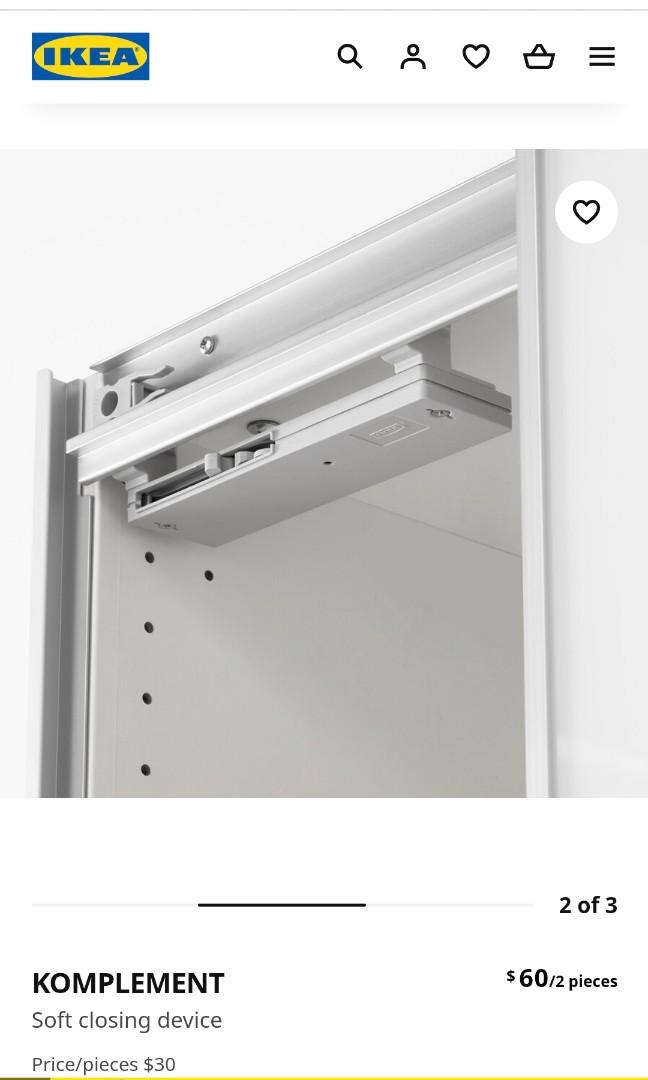 KOMPLEMENT Soft Closing Device [IKEA], Furniture & Home Living, Furniture, Other Home Furniture ...