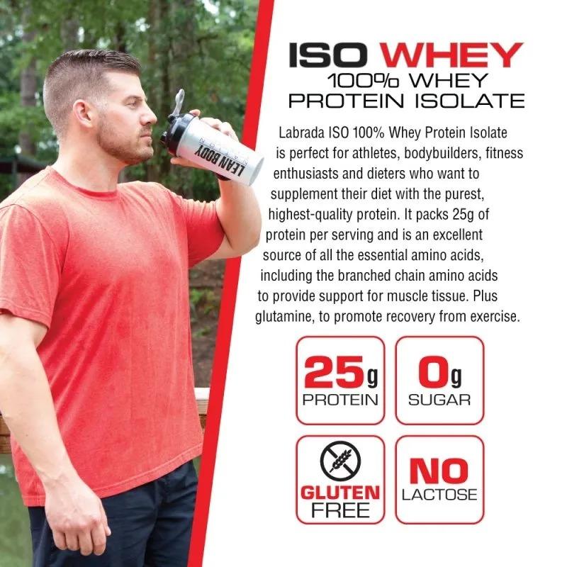 Labrada Nutrition Lean Body Isolate Protein Shake (5lb) Chocolate ...