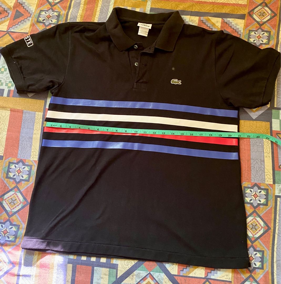 LACOSTE polo shirt BLACK (DEVANLAY), Men's Fashion, Tops & Sets ...