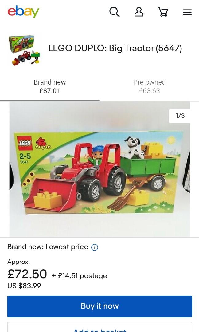 Lego Duplo Tractor Set, Hobbies & Toys, Toys & Games on Carousell